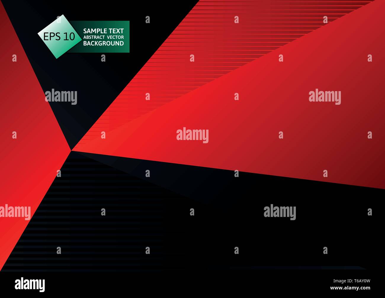 Black and red color abstract geometric vector background modern design ...