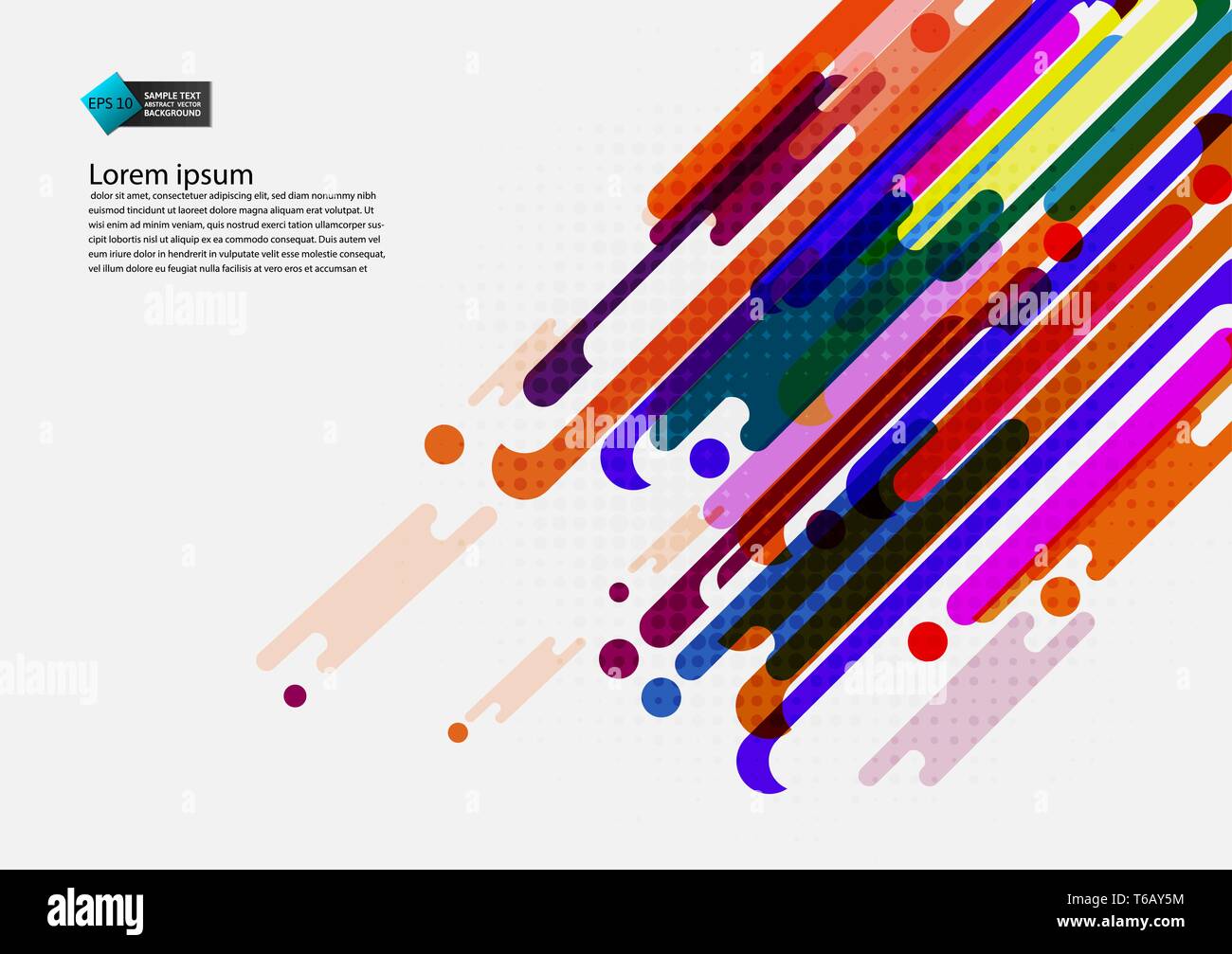 Multi Colored geometric abstract background with copy space modern ...