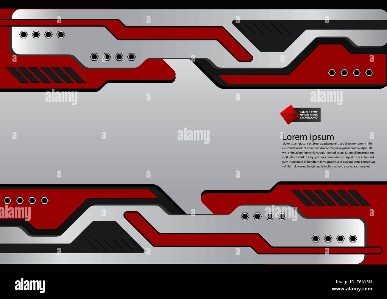 Red and black circuit Stock Vector Images - Alamy