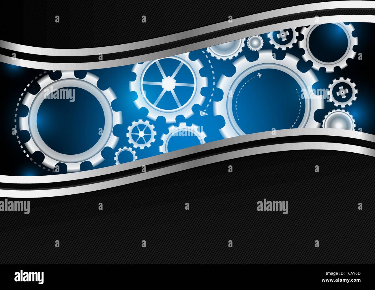 Vector gear with copy space abstract background Stock Vector Image ...