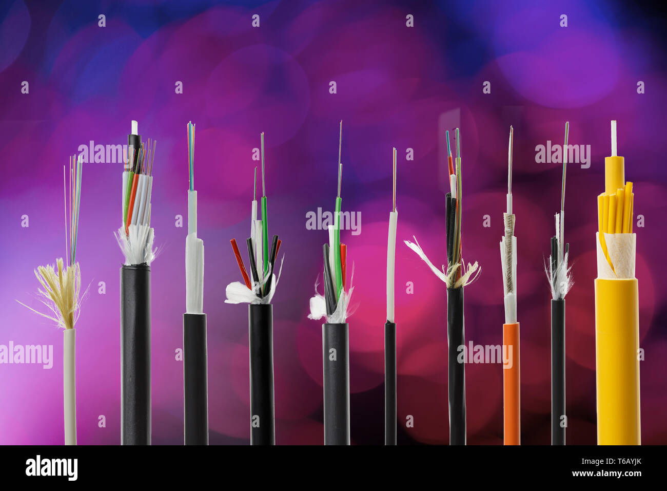 Installation of cable fiber optic network hi-res stock photography and ...