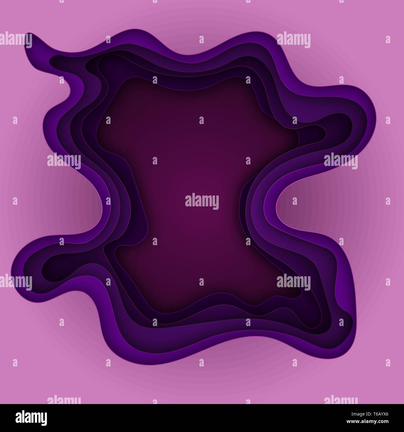 Purple abstract background with paper cut shapes. Design layout for ...