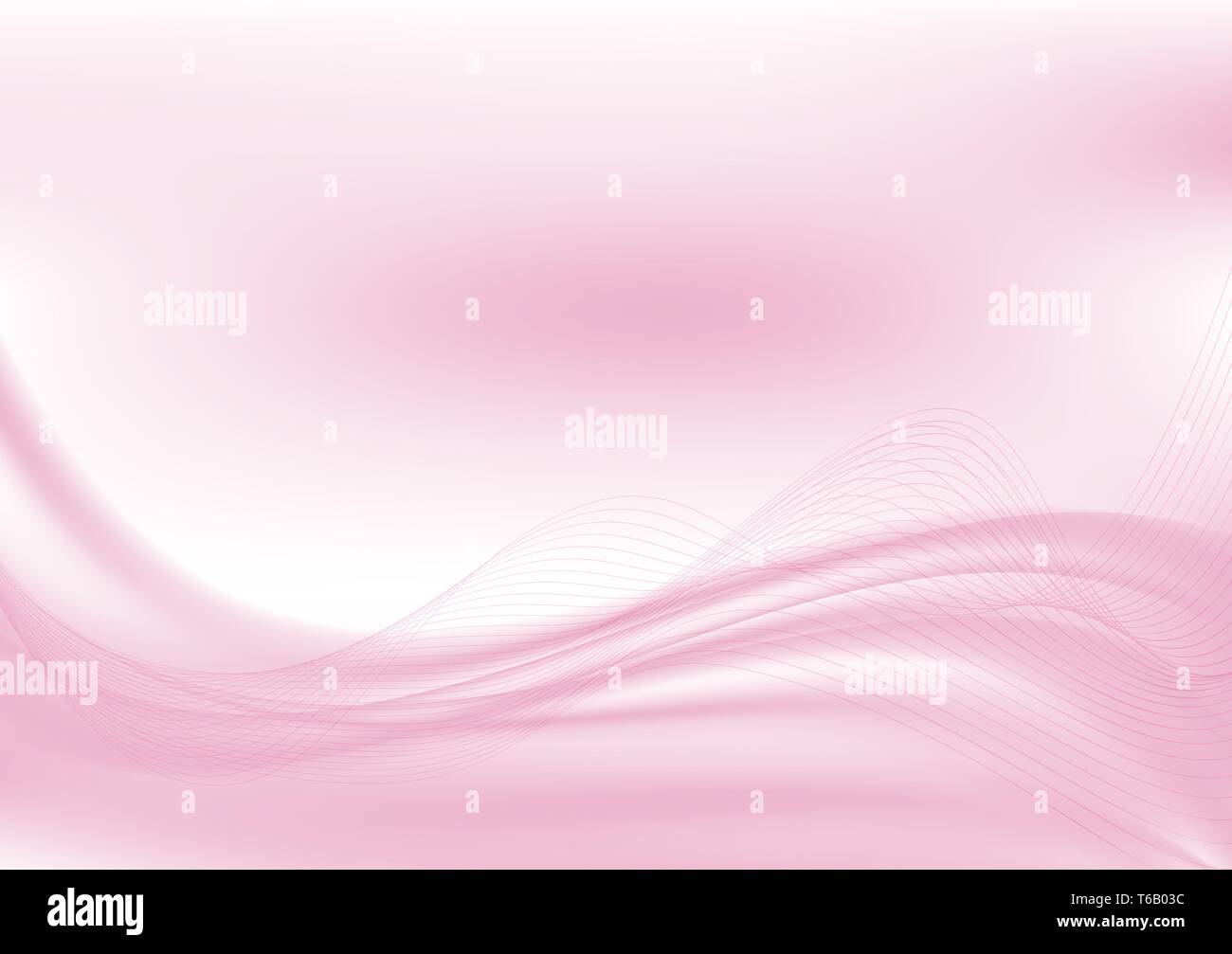 Wave pink abstract background with copy space, vector illustration ...