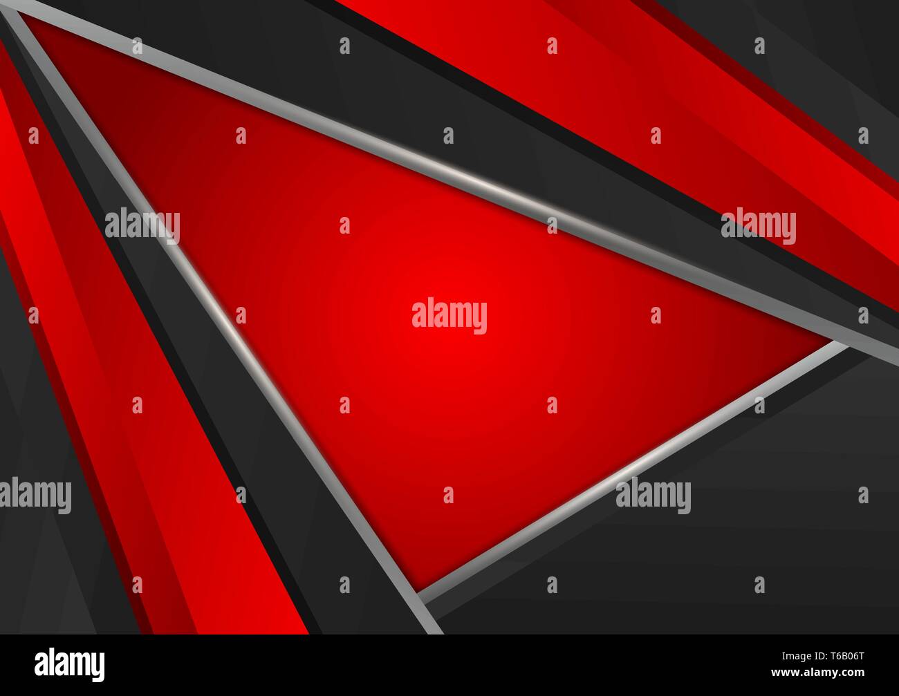 Red and silver color geometric abstract background vector illustration ...