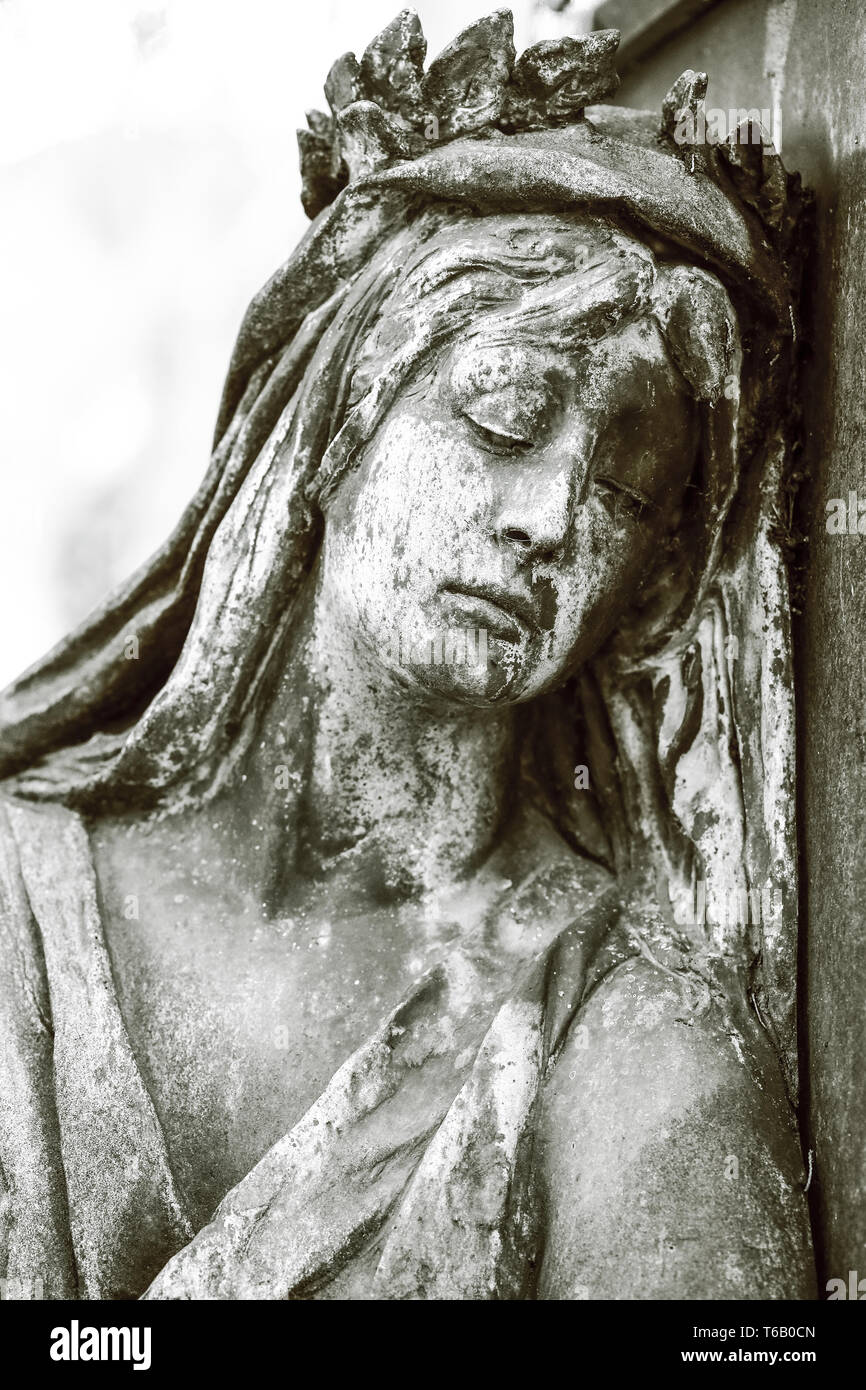 Sad Woman Sculpture