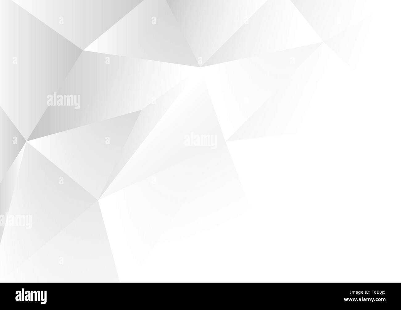 White polygon abstract background with copy space. Vector illustration ...