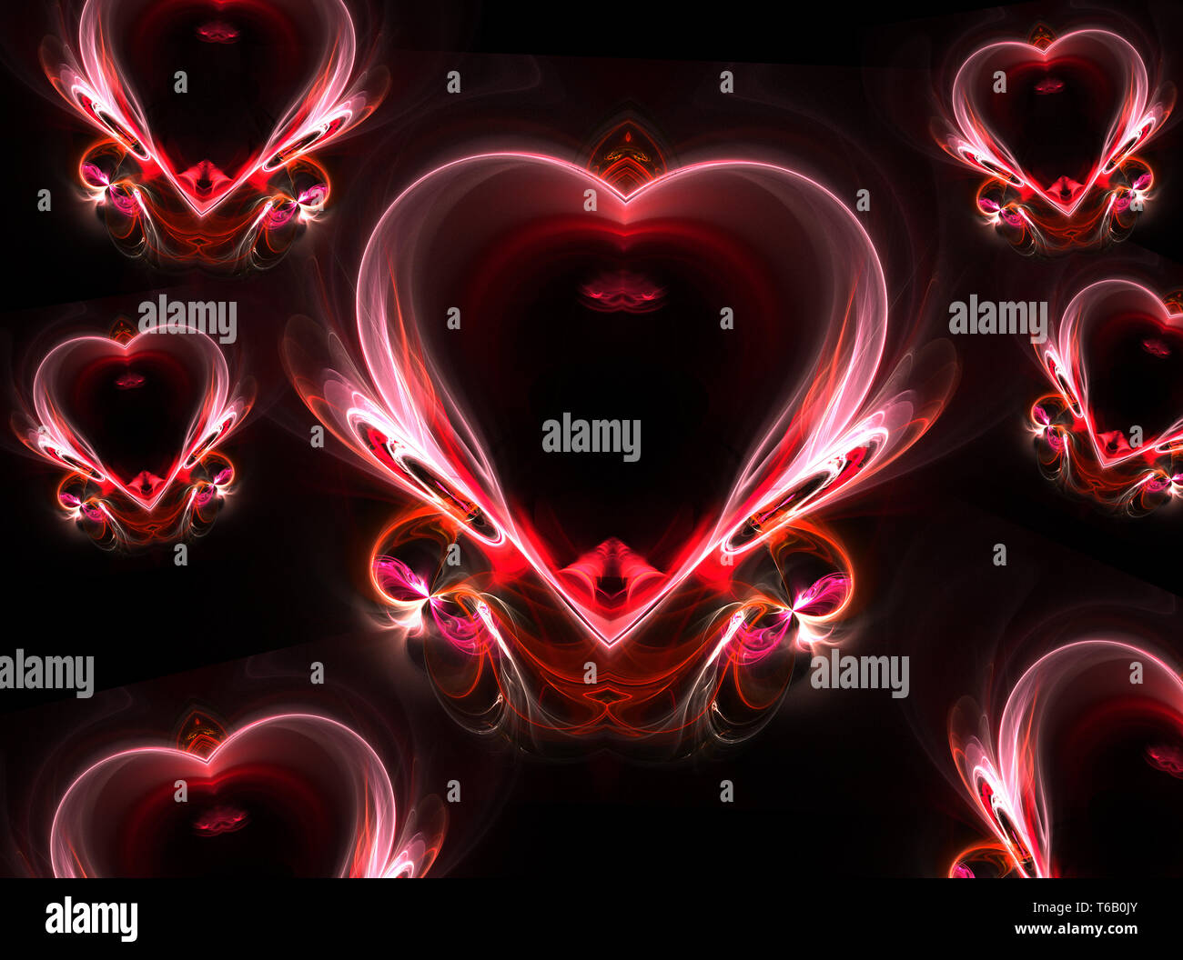 Flying hearts effect hi-res stock photography and images - Alamy
