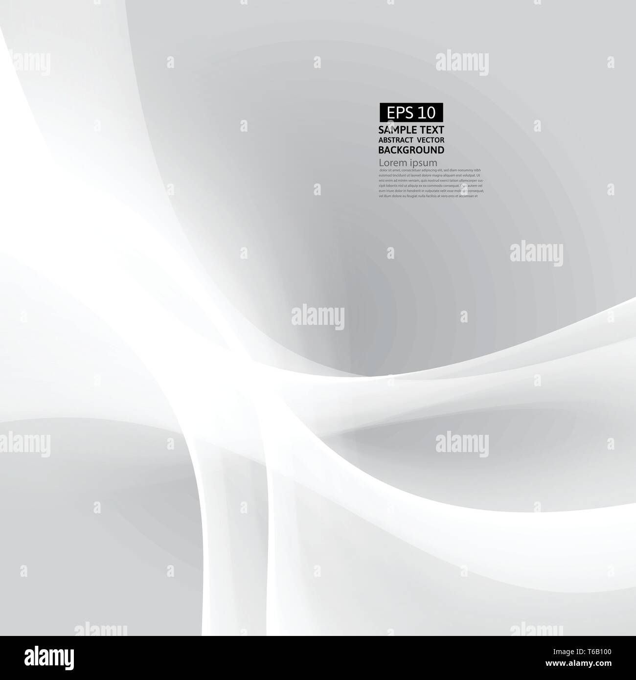 Vector gray and white color wave abstract background Stock Vector Image ...