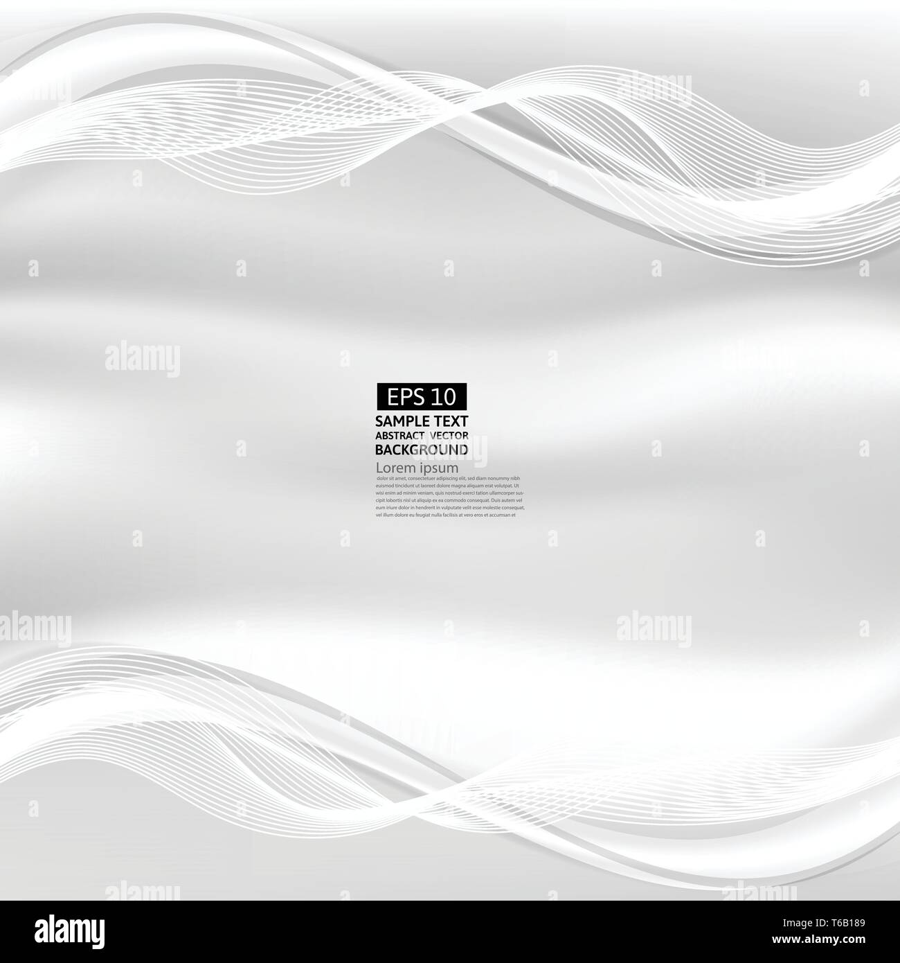 Vector gray and white color wave abstract background Stock Vector Image ...