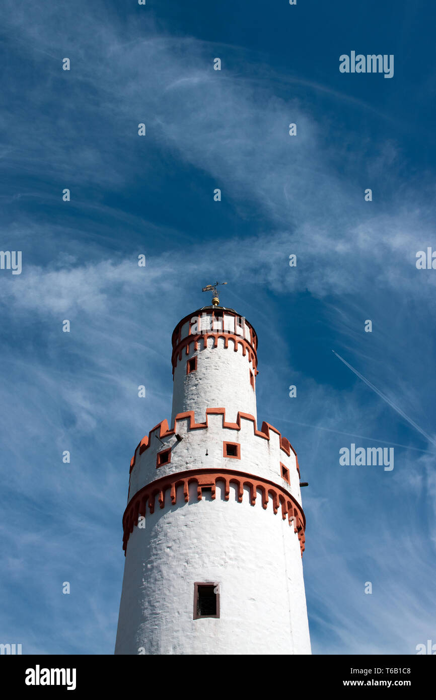 white tower with sky Stock Photo - Alamy