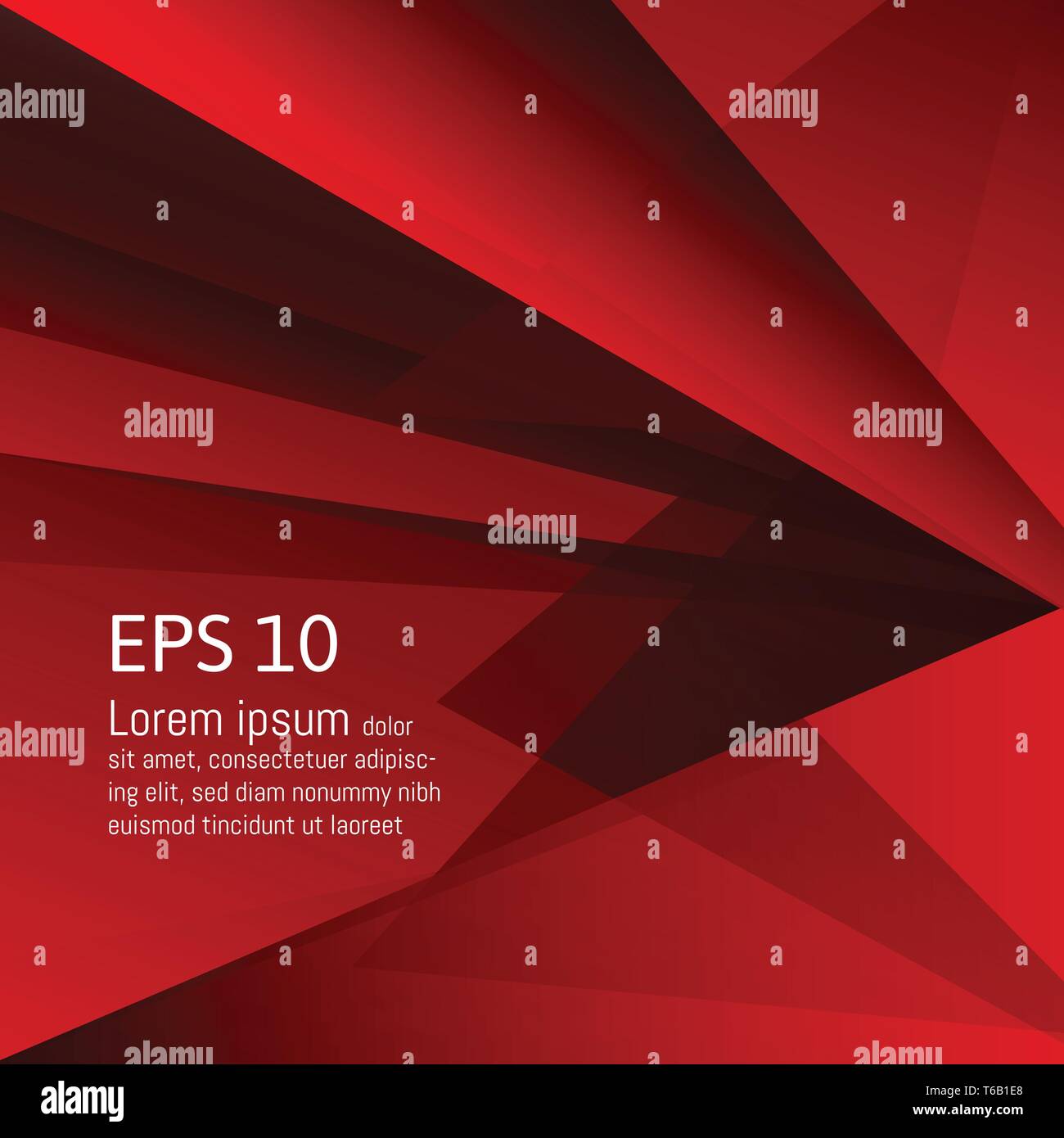 Dark red geometric abstract vector background with copy space, Graphic ...