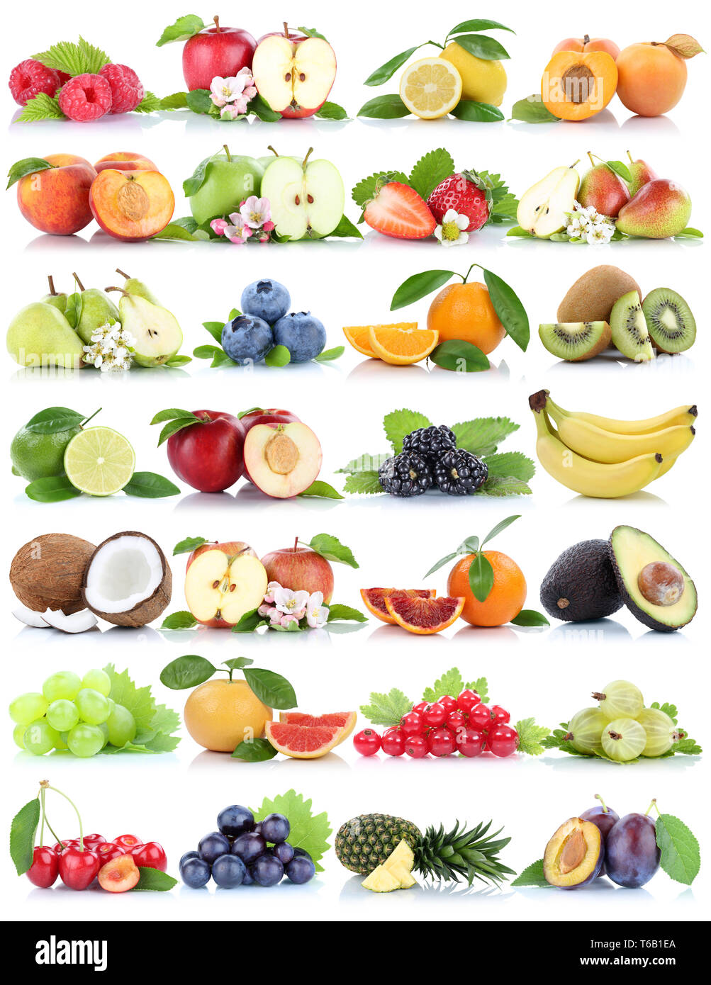 Different Fruits Background Photo Stock Photo - Alamy