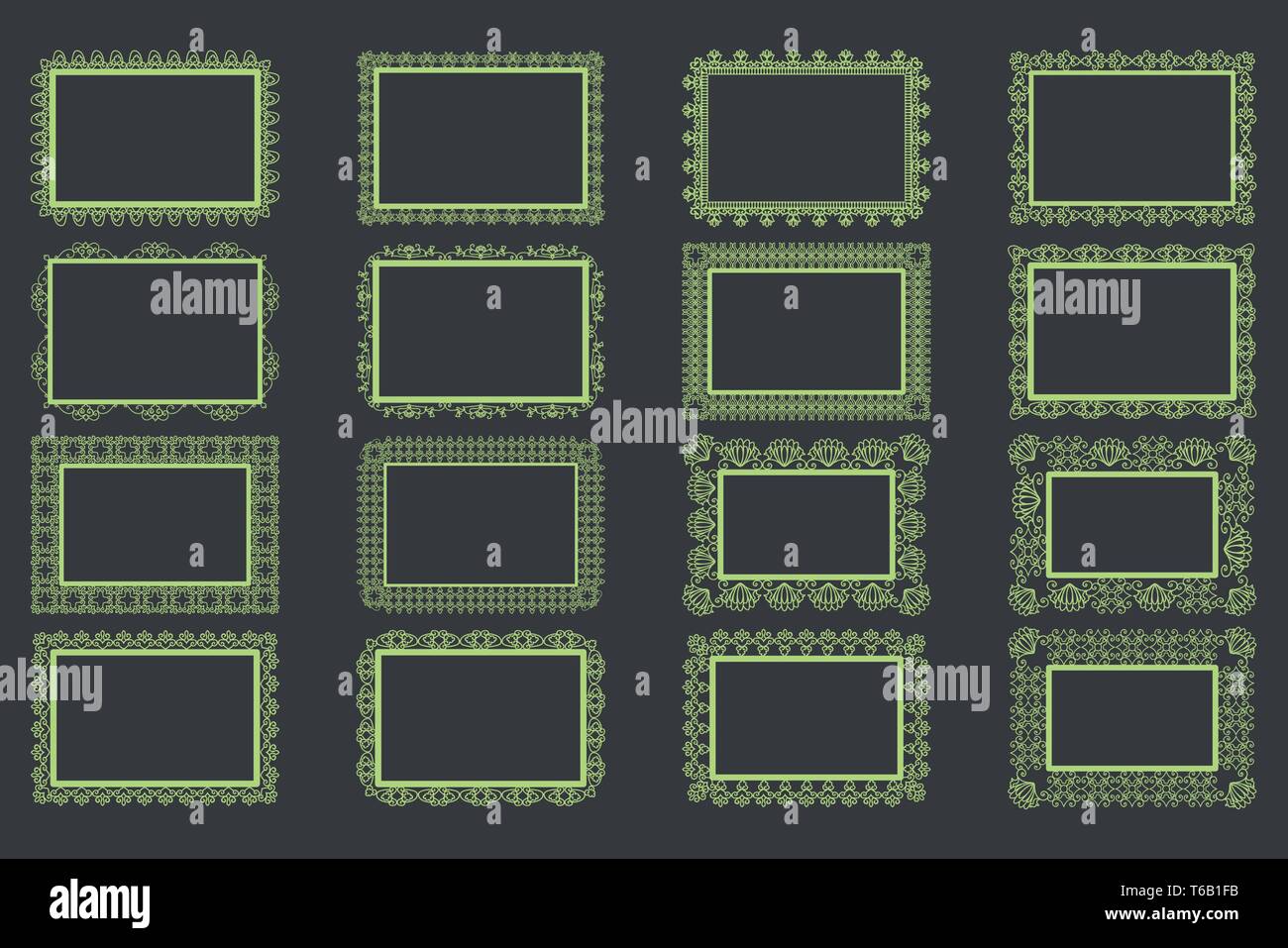 Elegant Lace Borders Frames laser cut. Picture Frames Art scrapbook ...
