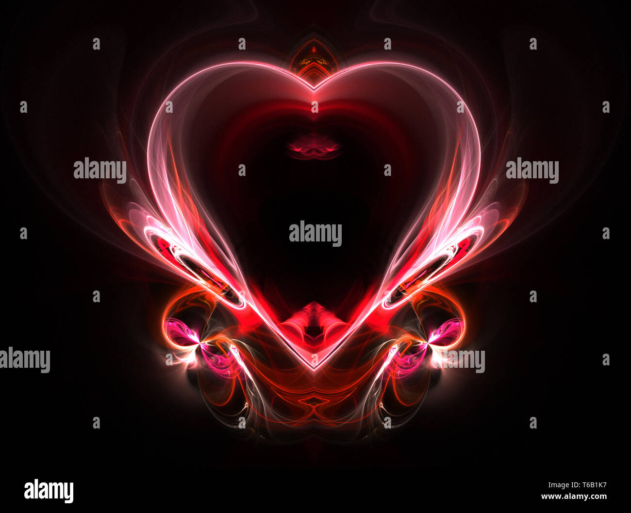 Flying hearts abstract background hi-res stock photography and images ...