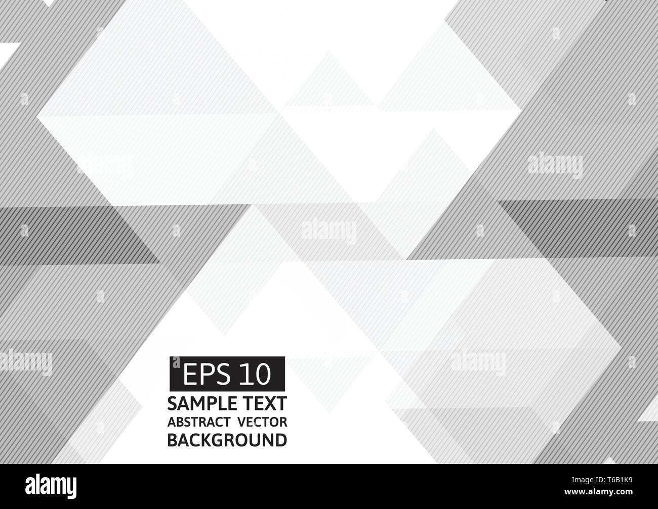 White and gray polygon abstract vector background with copy space Stock ...
