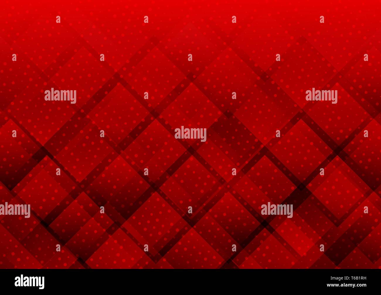 Geometric elements red color with dots abstract vector background Stock ...