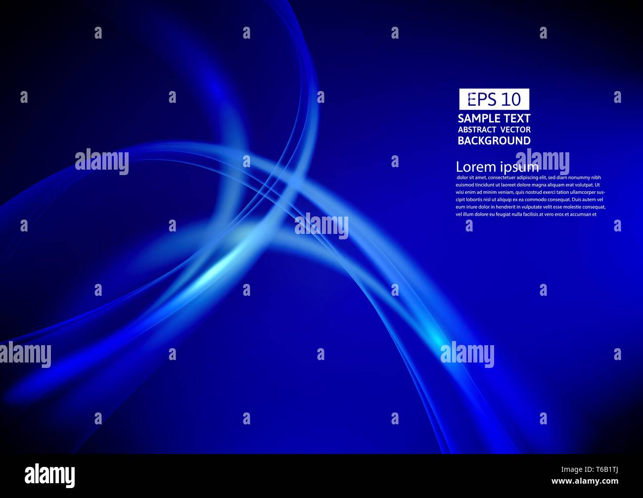 Blue color waves abstract background design. vector illustration Stock ...