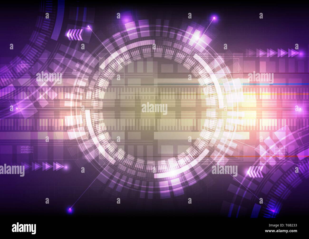 Digital Technology Abstract Background Vector Illustration Stock Vector ...