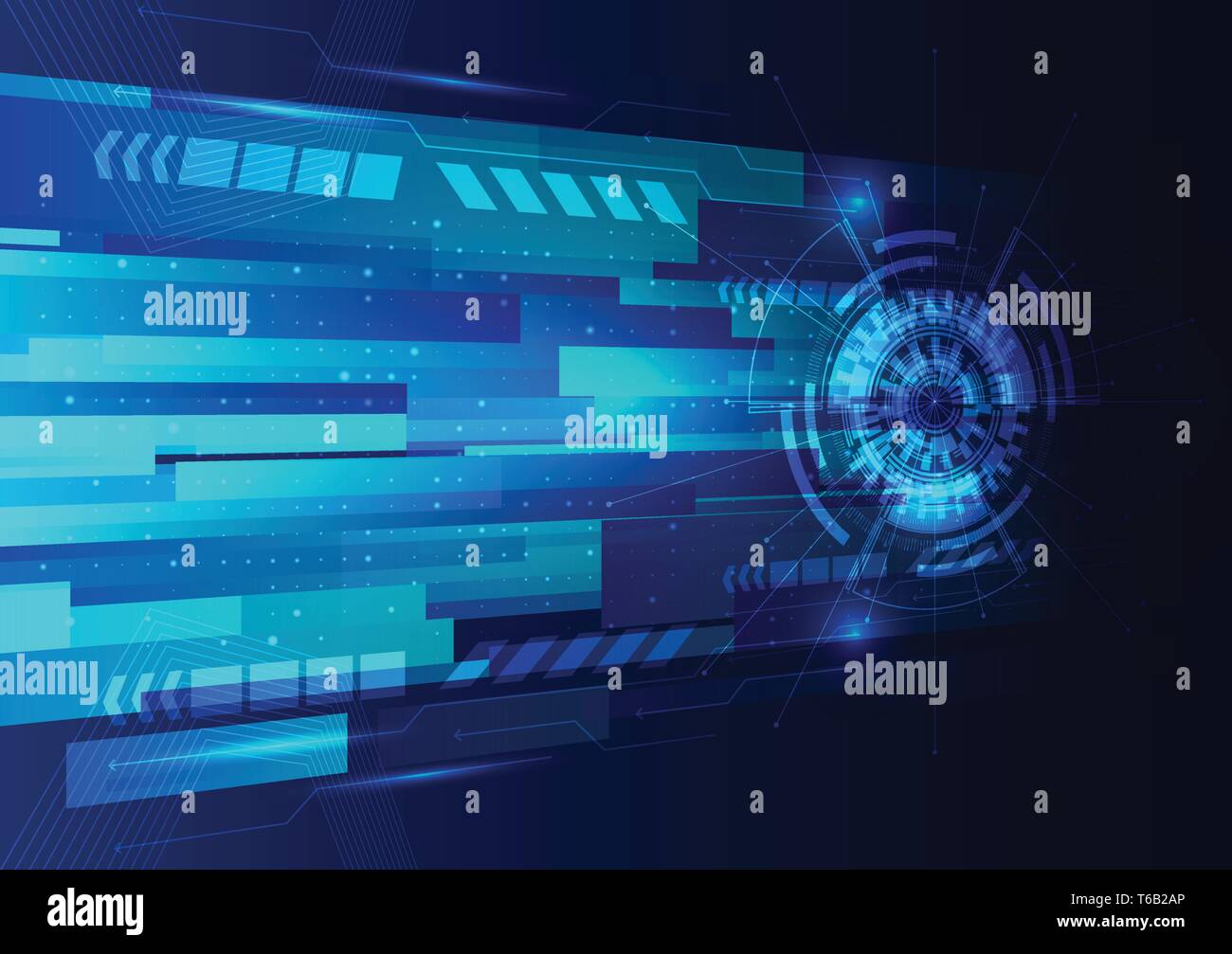 Digital Technology Circuit Abstract Background Vector Illustration ...