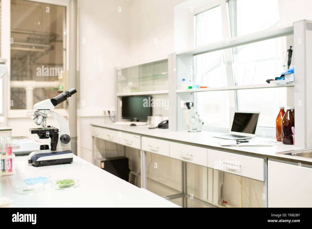 Biological laboratory space Stock Photo - Alamy