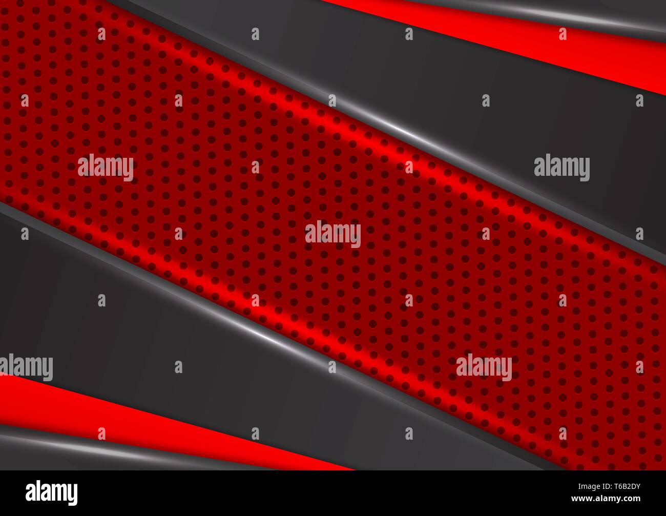 Geometric red and black color abstract background vector illustration ...