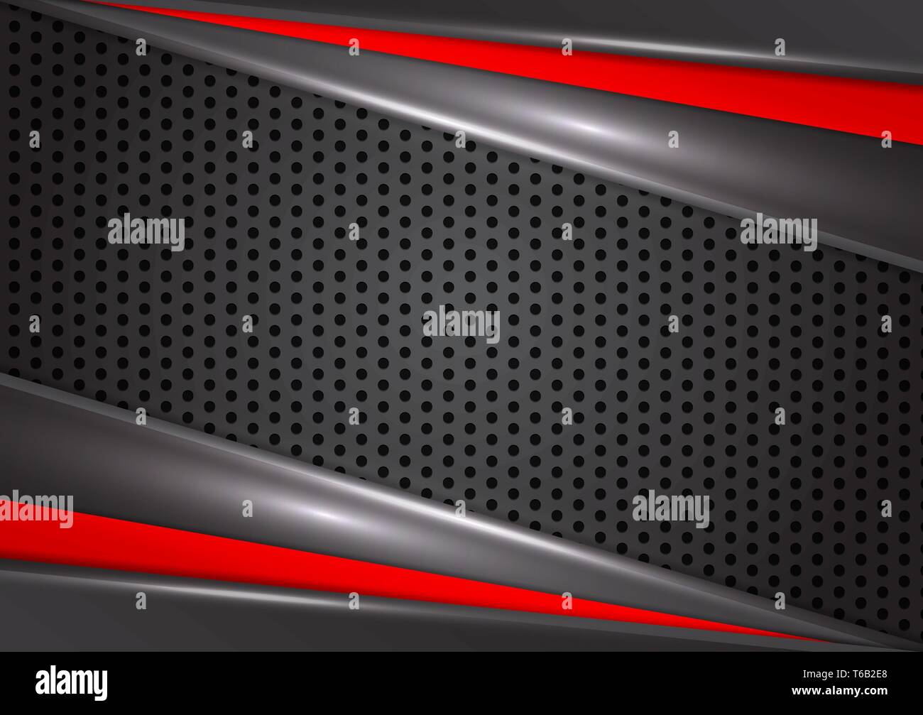 Geometric red and black color abstract background vector illustration ...