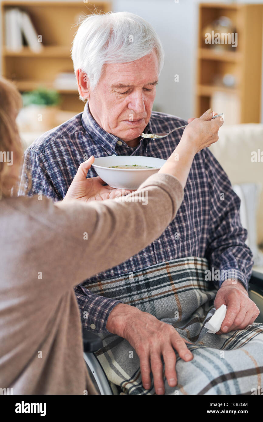 Dinner in retirement home Stock Photo - Alamy
