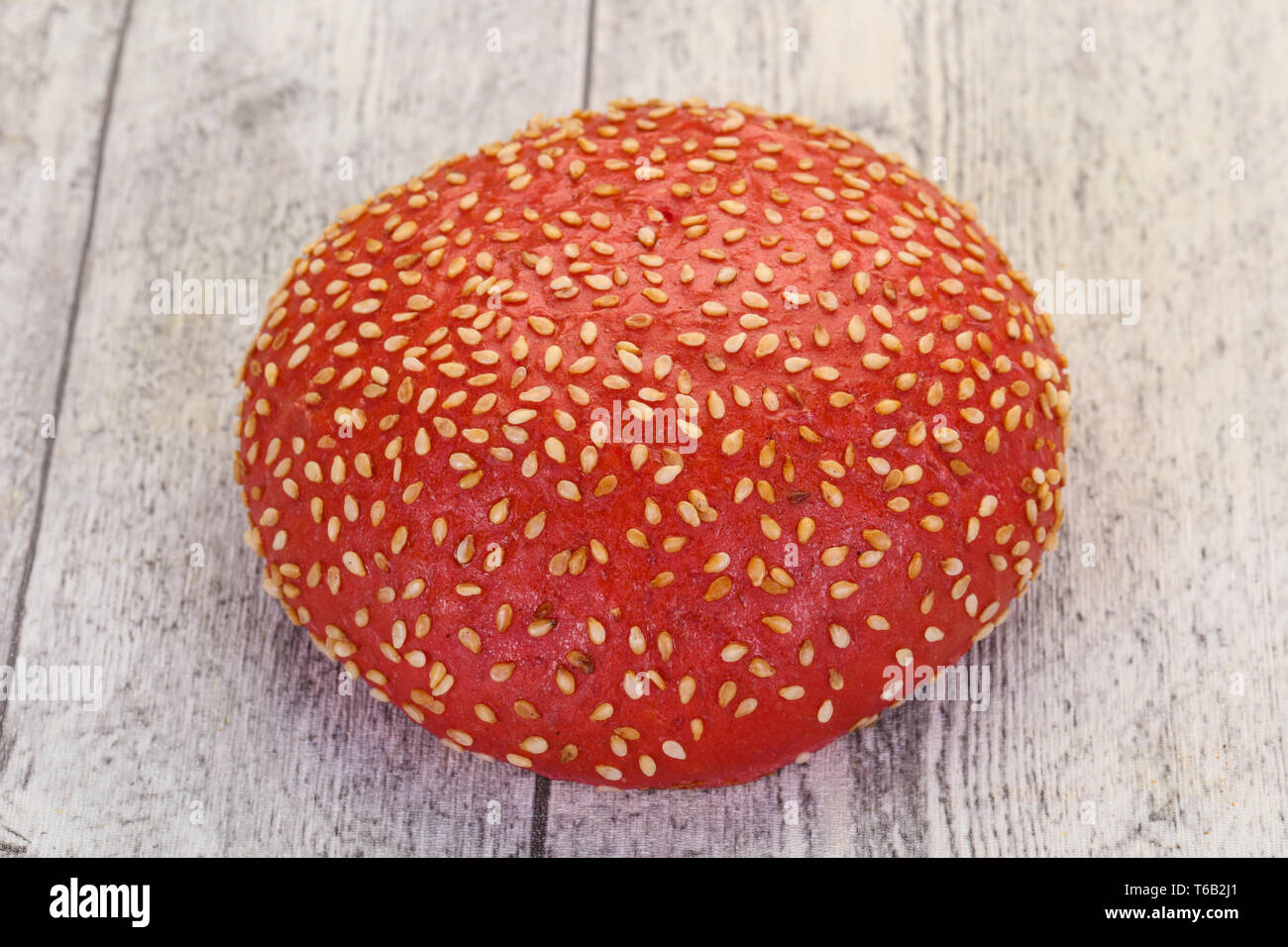 Fresh hot Bun for burger Stock Photo - Alamy