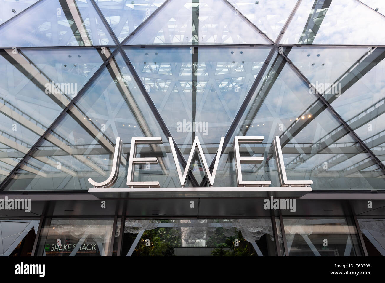 28.04.2019, Singapore, Republic of Singapore, Asia - Entrance to the ...