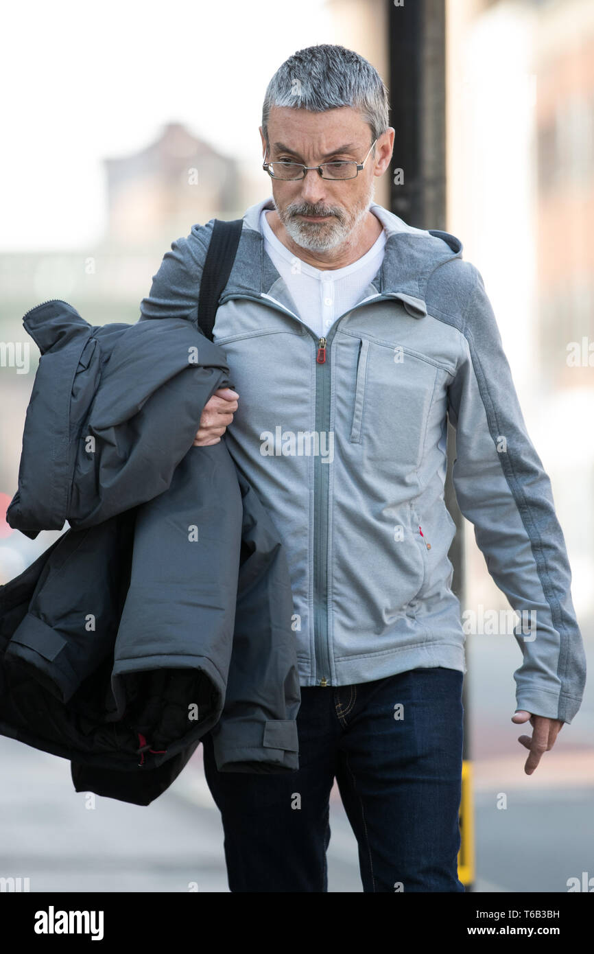 Simon hayes arriving worcester crown court charged hi-res stock ...
