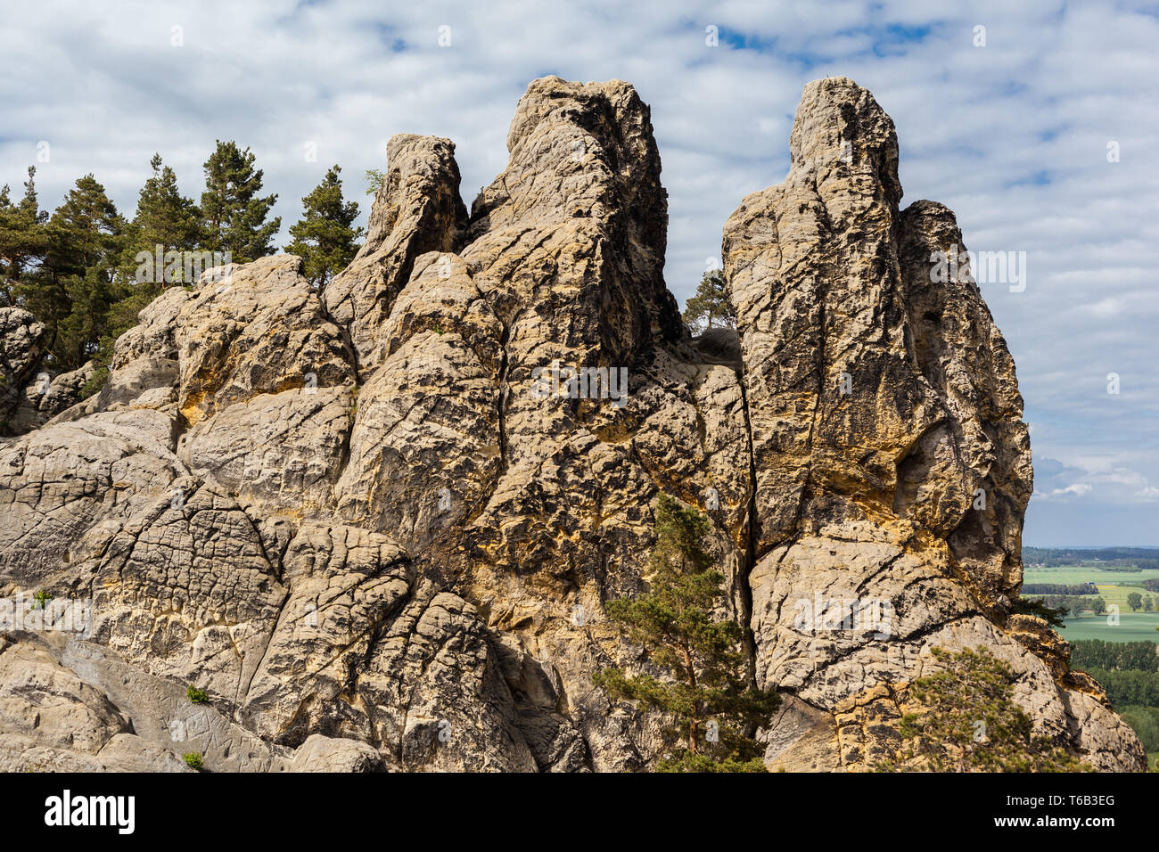 rock formation Teufelsmauer, Harz Mountains, Germany Stock Photo - Alamy