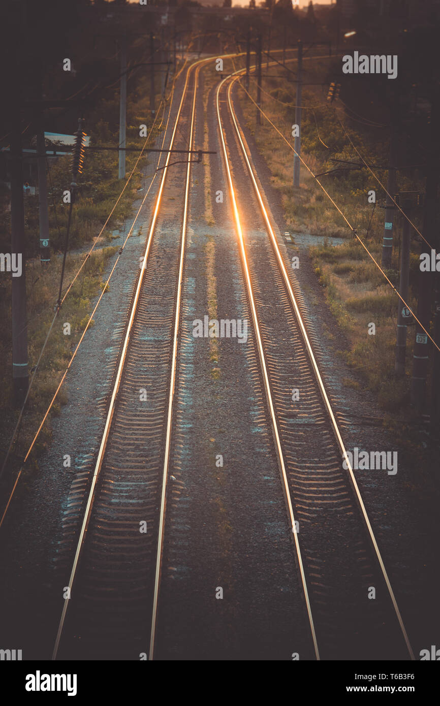 Beautiful rail reflection hi-res stock photography and images - Alamy