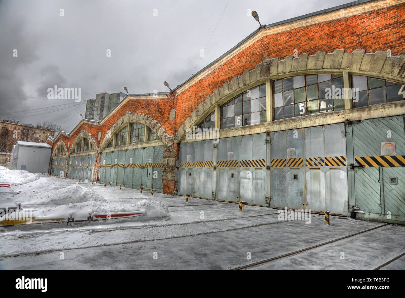 Subway depot's gate Stock Photo - Alamy