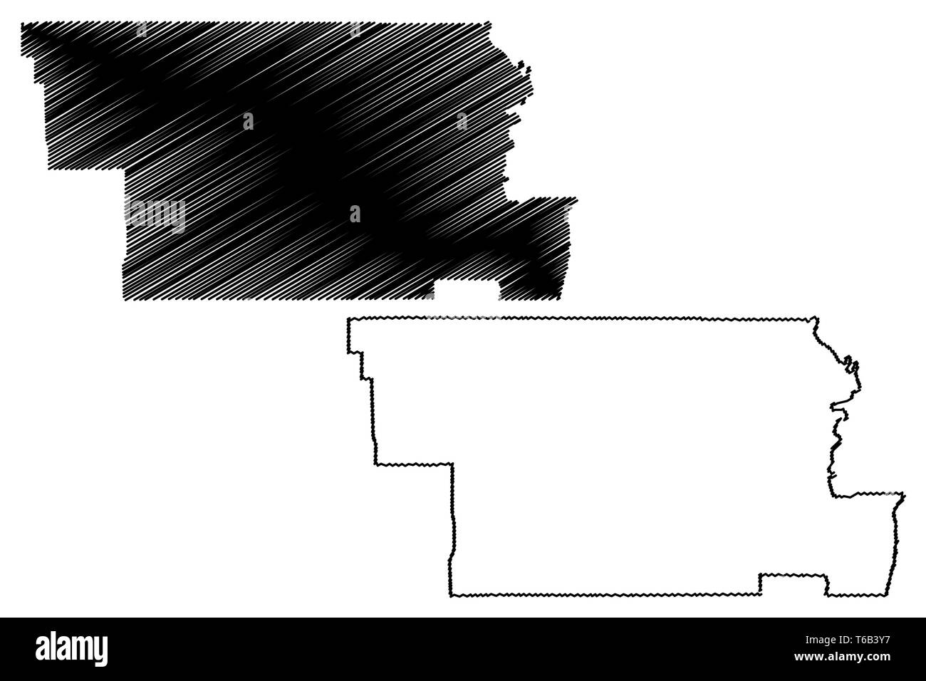 Glenn county map Stock Vector Images - Alamy