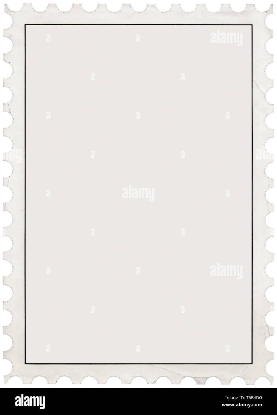 Empty Postal Stamp Cutout Stock Photo - Alamy