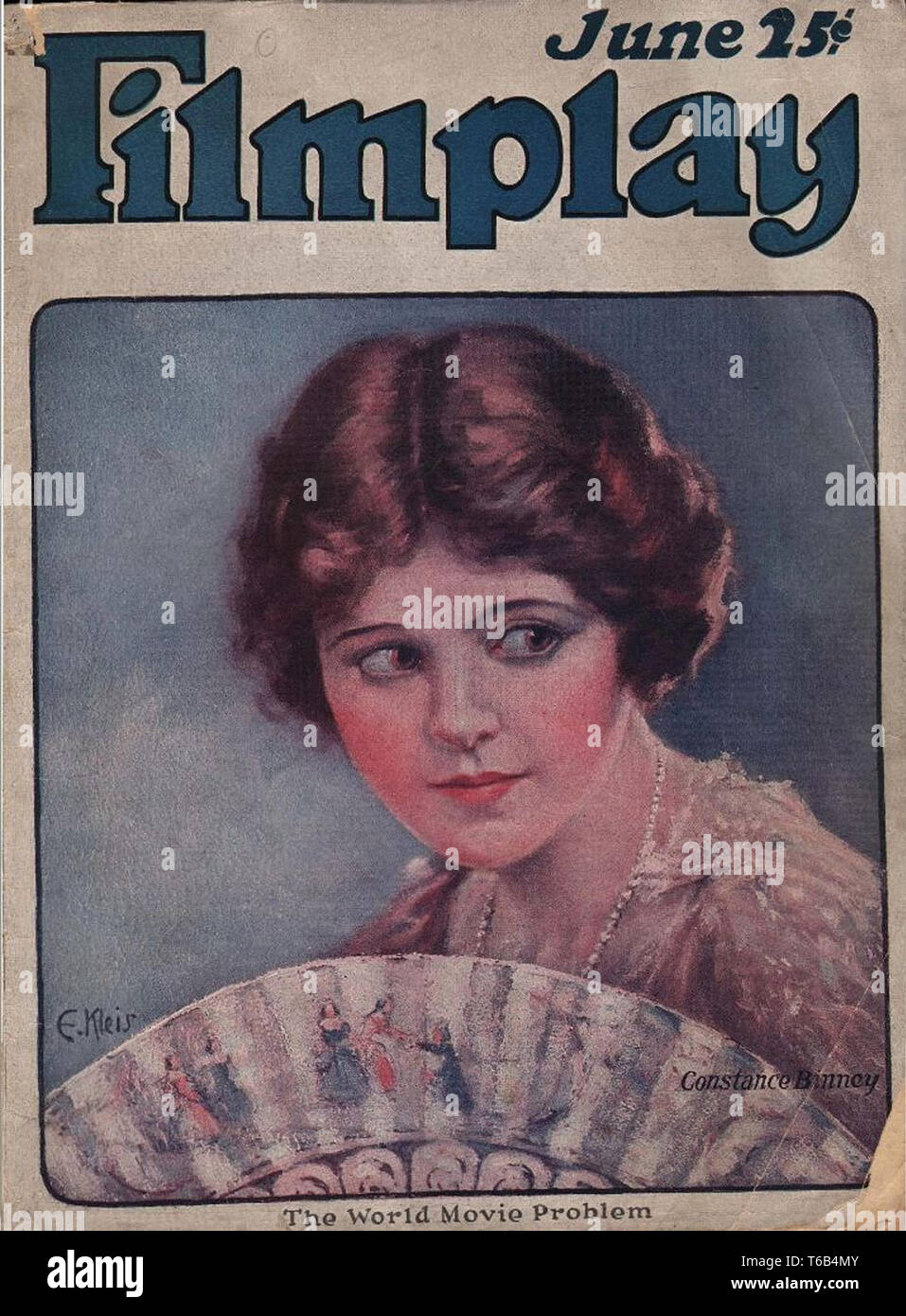 Vintage movie magazine cover - Filmplay June 1922 - Constance Talmadge ...