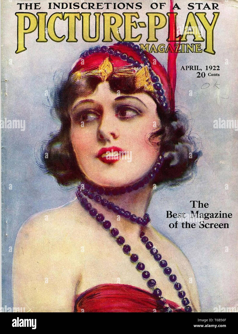 Vintage movie magazine cover - Picture-Play April 1922 Stock Photo - Alamy