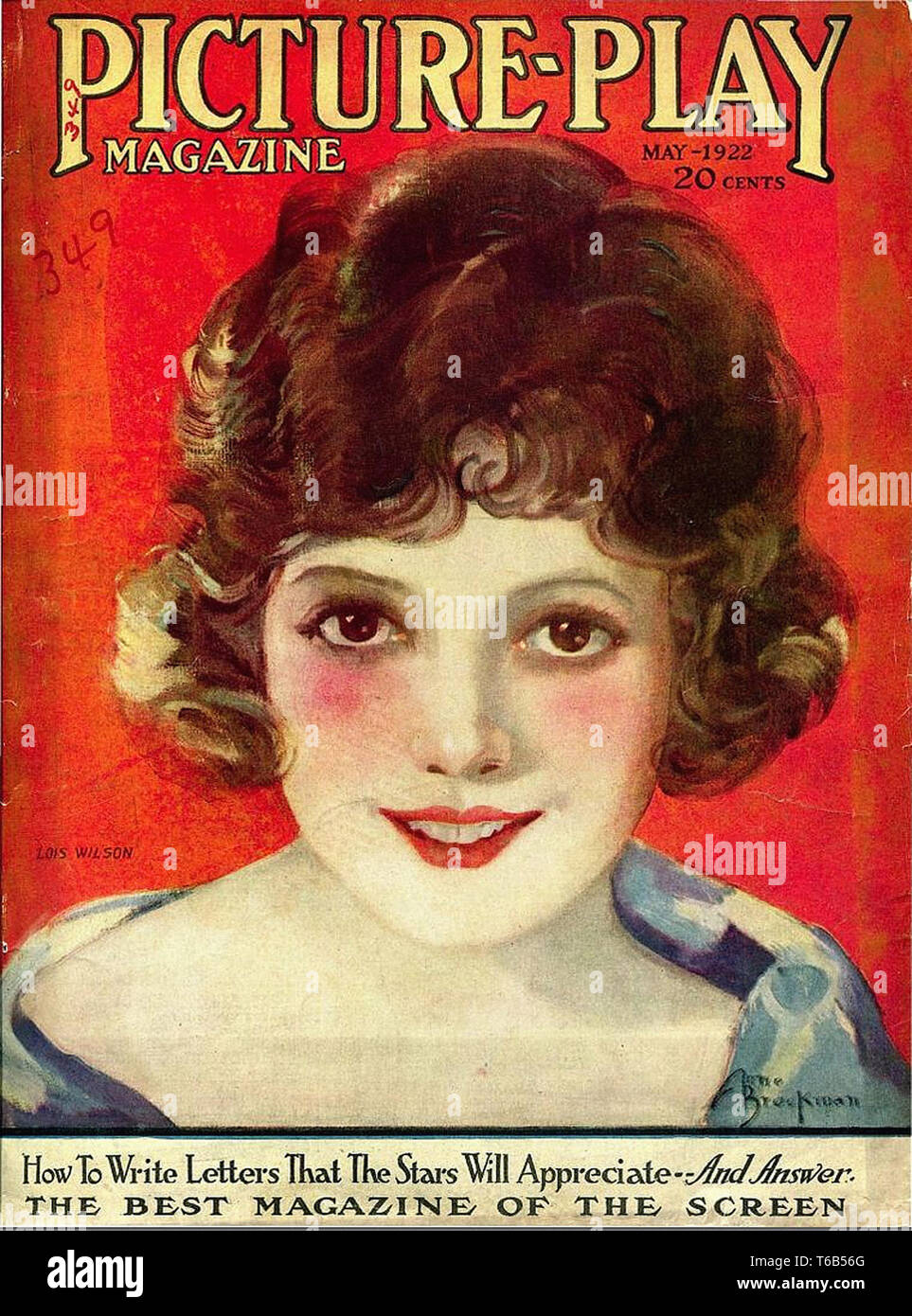 Vintage movie magazine cover - Picture-Play May 1922 with Lois Wilson ...