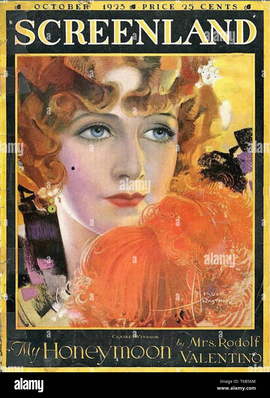 Vintage movie magazine cover - Screenland Oct 1923 - Claire Windsor ...