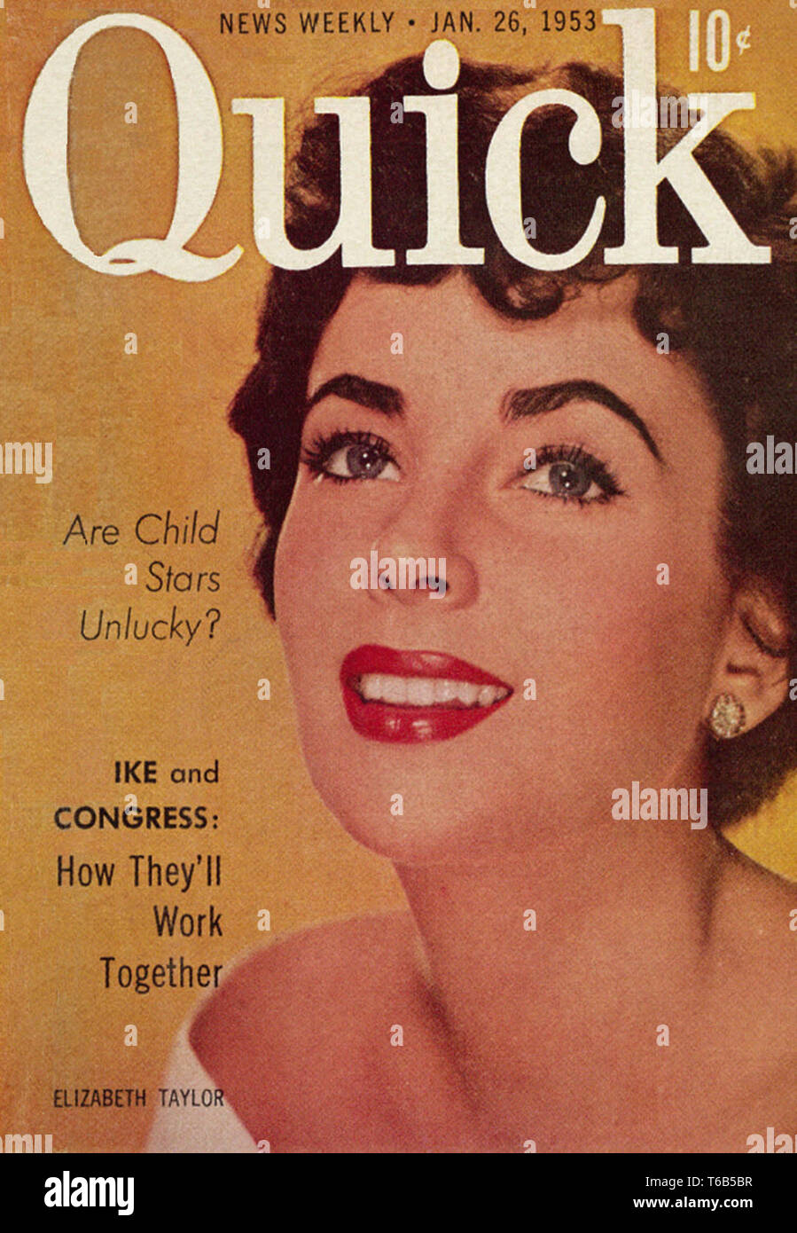Elizabeth taylor magazine cover hi-res stock photography and images - Alamy