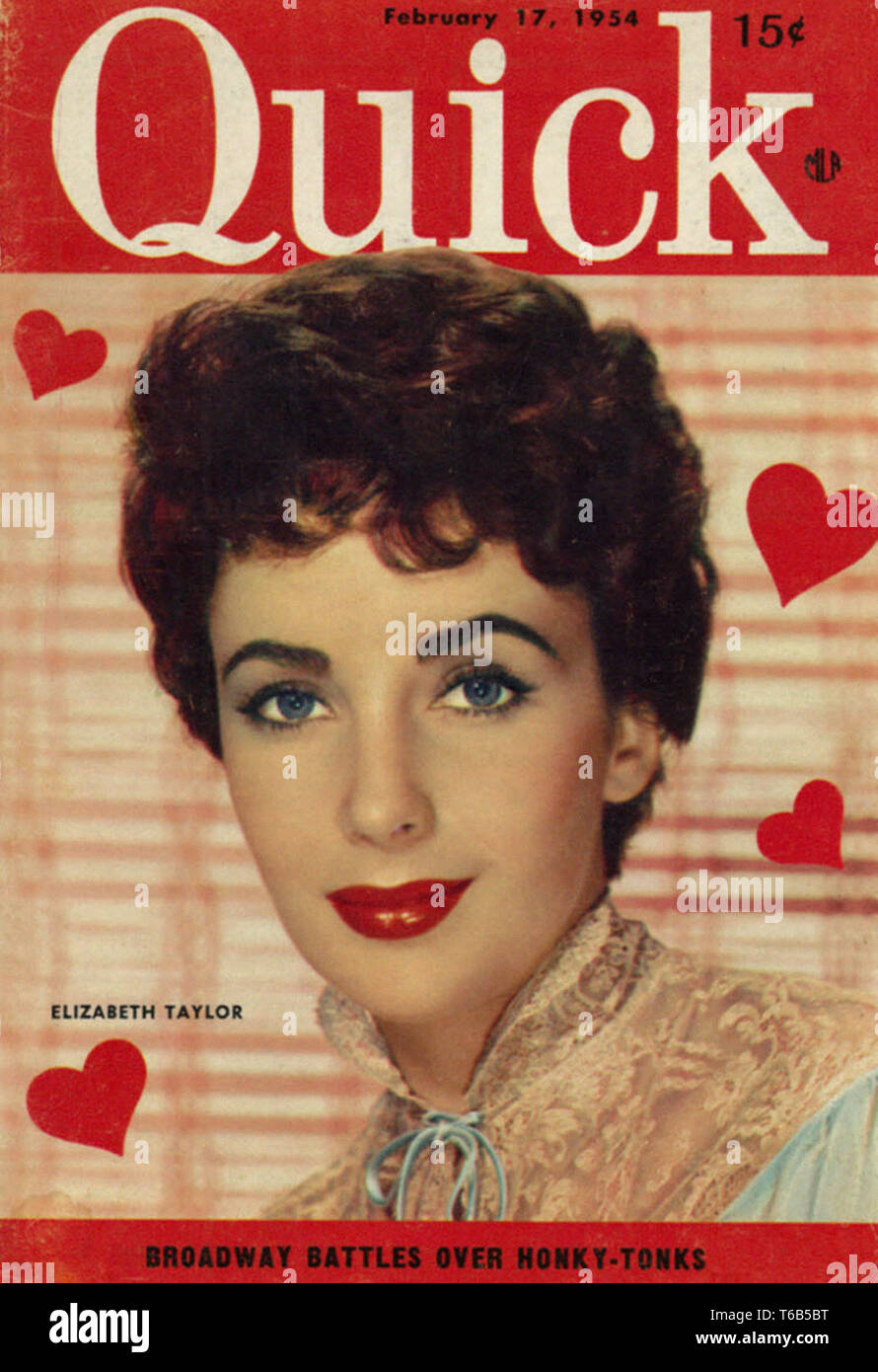 Vintage movie magazine cover - Quick Magazine with Actress Elizabeth ...