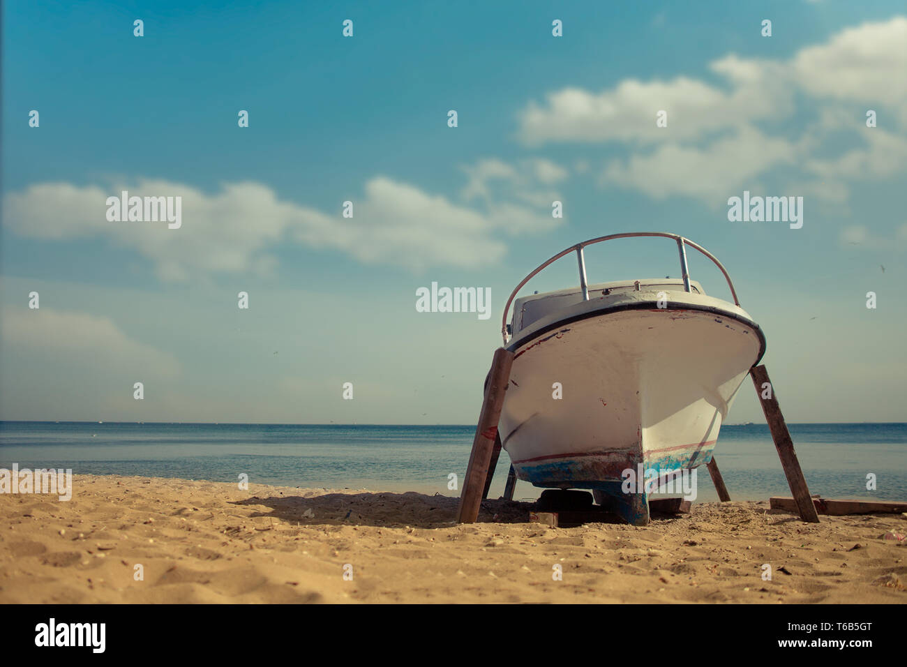 Boat on the shore Stock Photo - Alamy