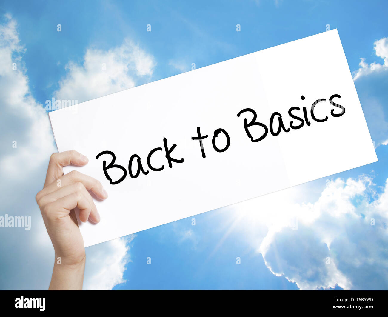 Back to Basics black with marker on visual screen Stock Photo - Alamy
