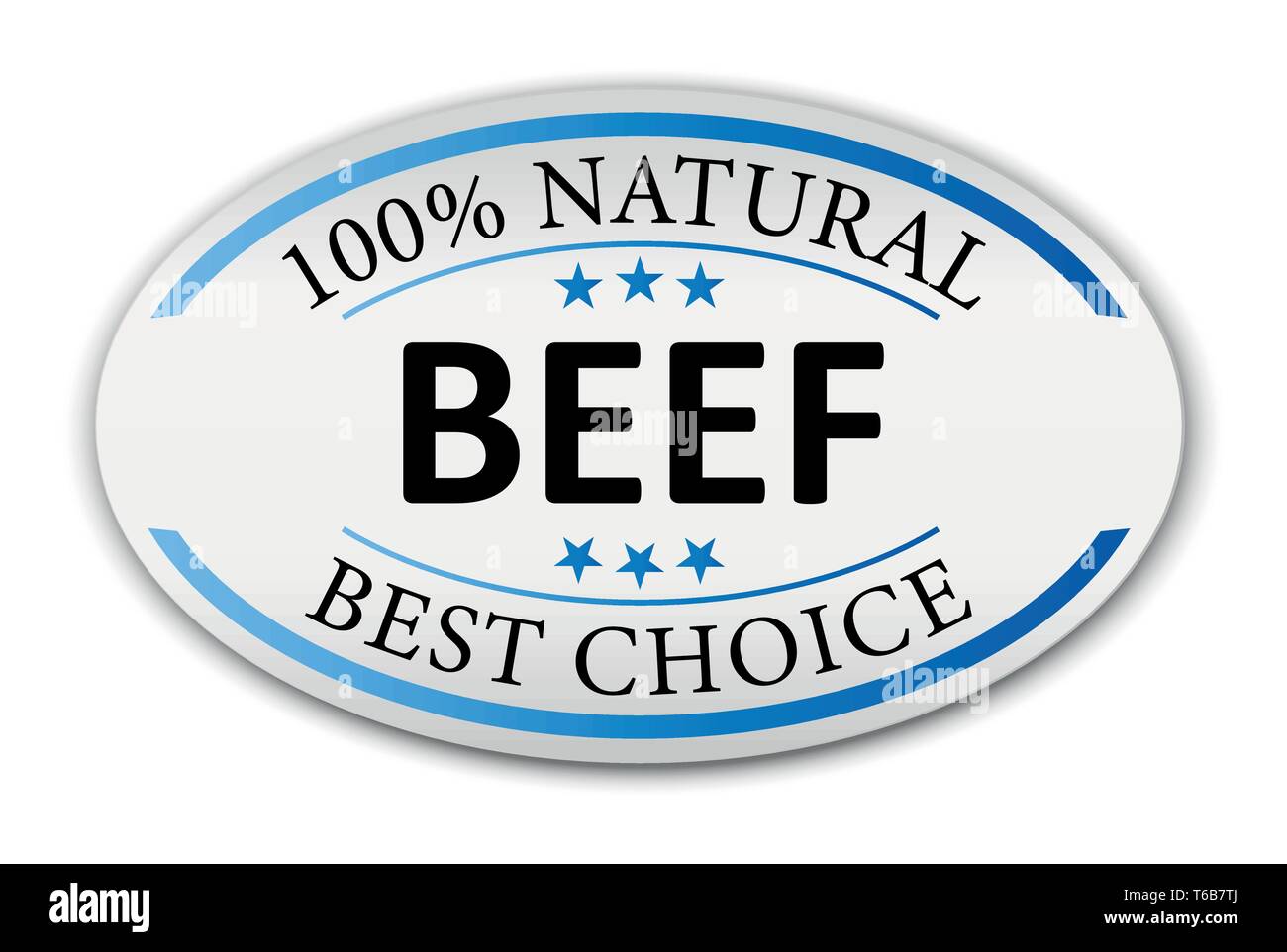 Natural Beef Emblem Label logo design inspiration Stock Vector Image ...