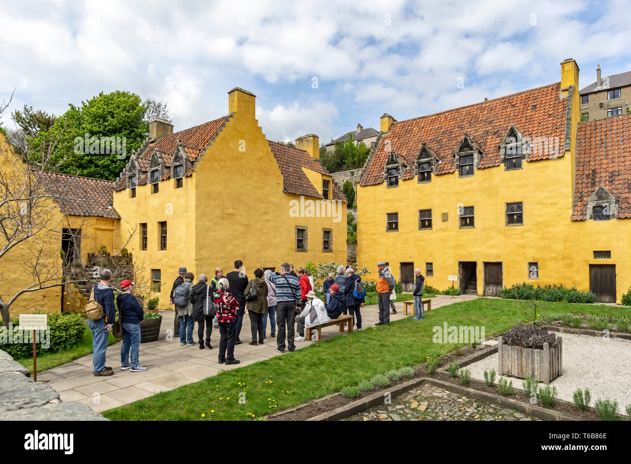 Culross Palace in NTS town The Royal Burgh of Culross in Fife Scotland ...