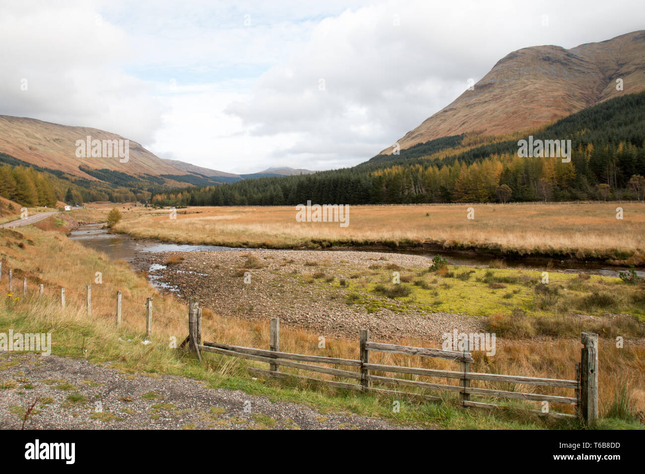 Stream and hills in Scottish Lowlands Stock Photo - Alamy