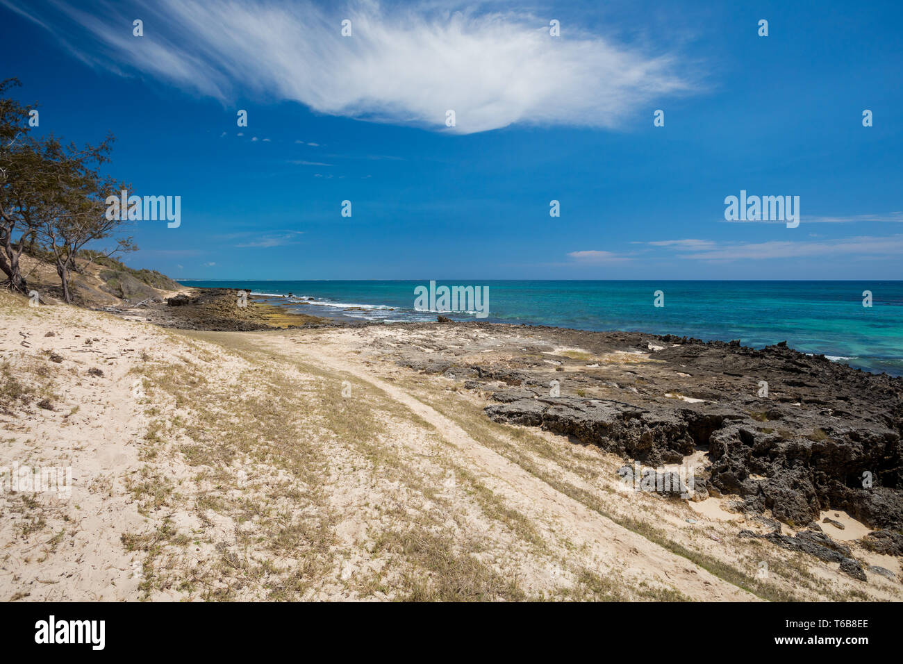 paradise rock beach in Madagascar, Antsiranana, Diego Suarez Stock ...
