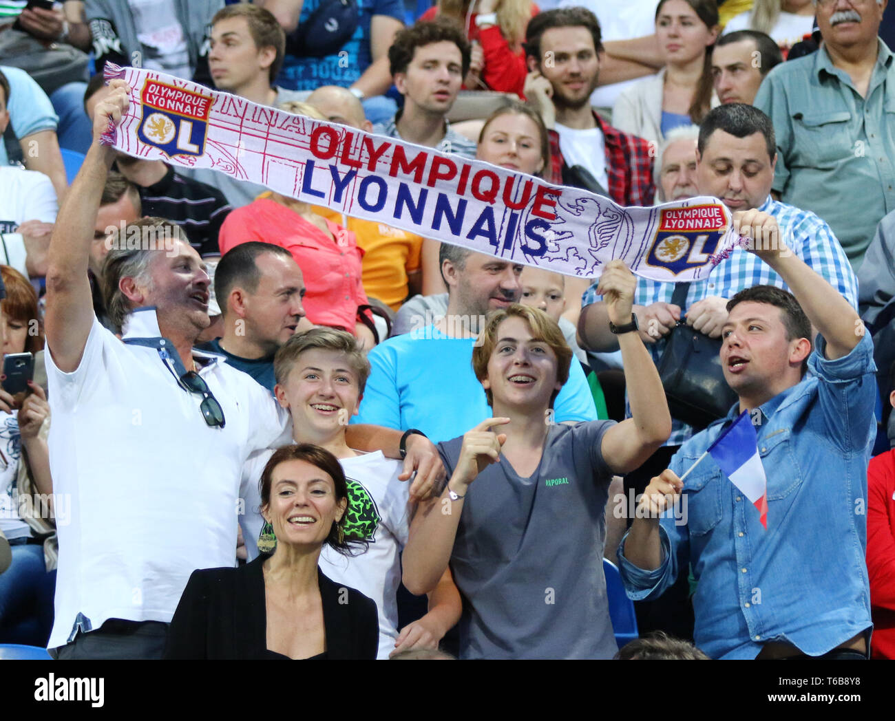 Olympique lyonnais supporters hi-res stock photography and images - Alamy