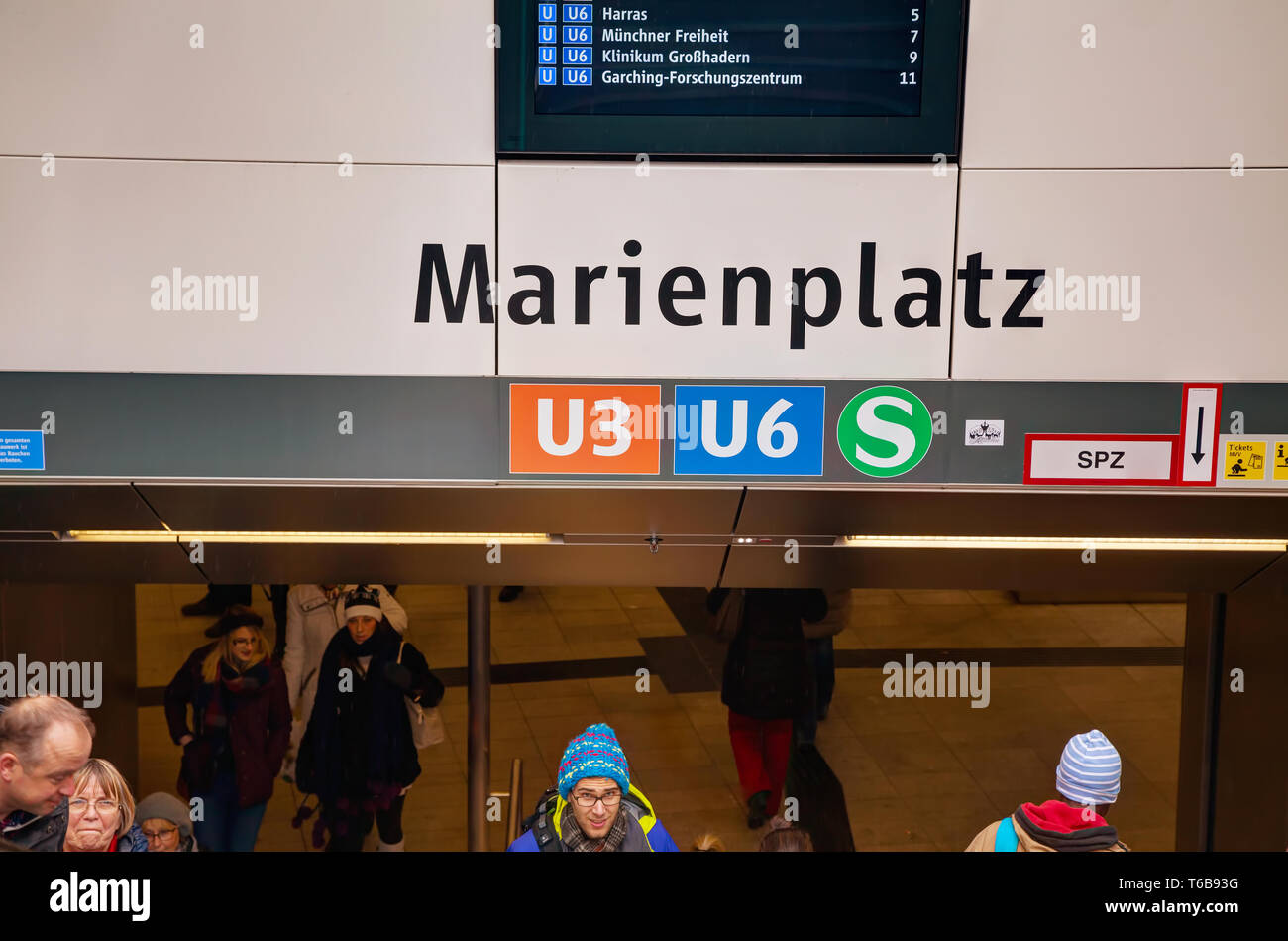 Marienplatz Subway Station Munich Bavaria High Resolution Stock ...