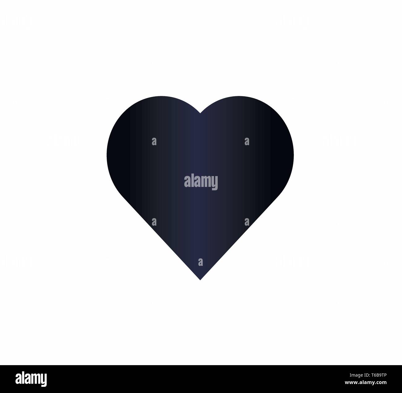 Blue gradient heart icon isolated Stock Vector Image & Art - Alamy